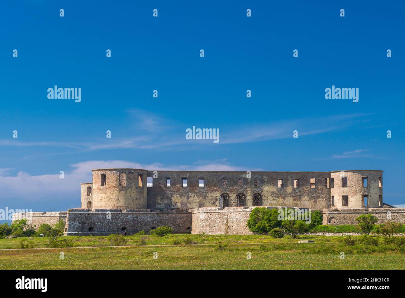 Sweden, Oland Island, Borgholm, Borgholms Slott castle ruins, Northern ...