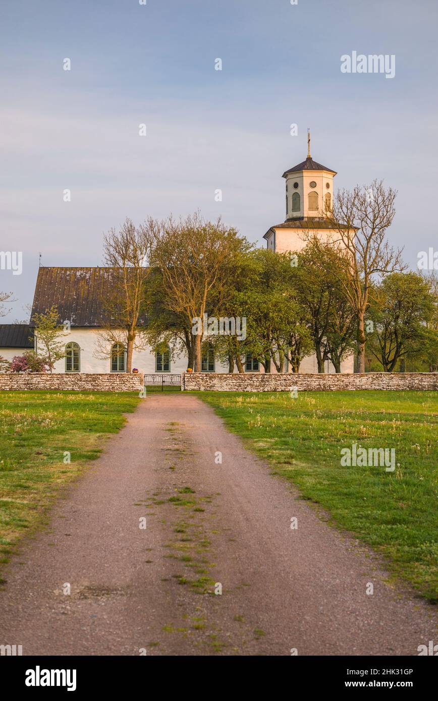 Sweden, Oland Island, Hogsrum, Hogsrum church, exterior (Editorial Use ...