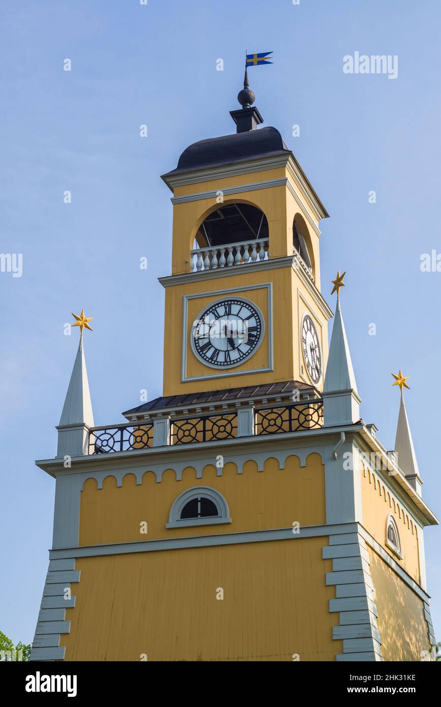 Southern Sweden, Karlskrona, Klockstapen, Clock Tower in Admiralty Park ...