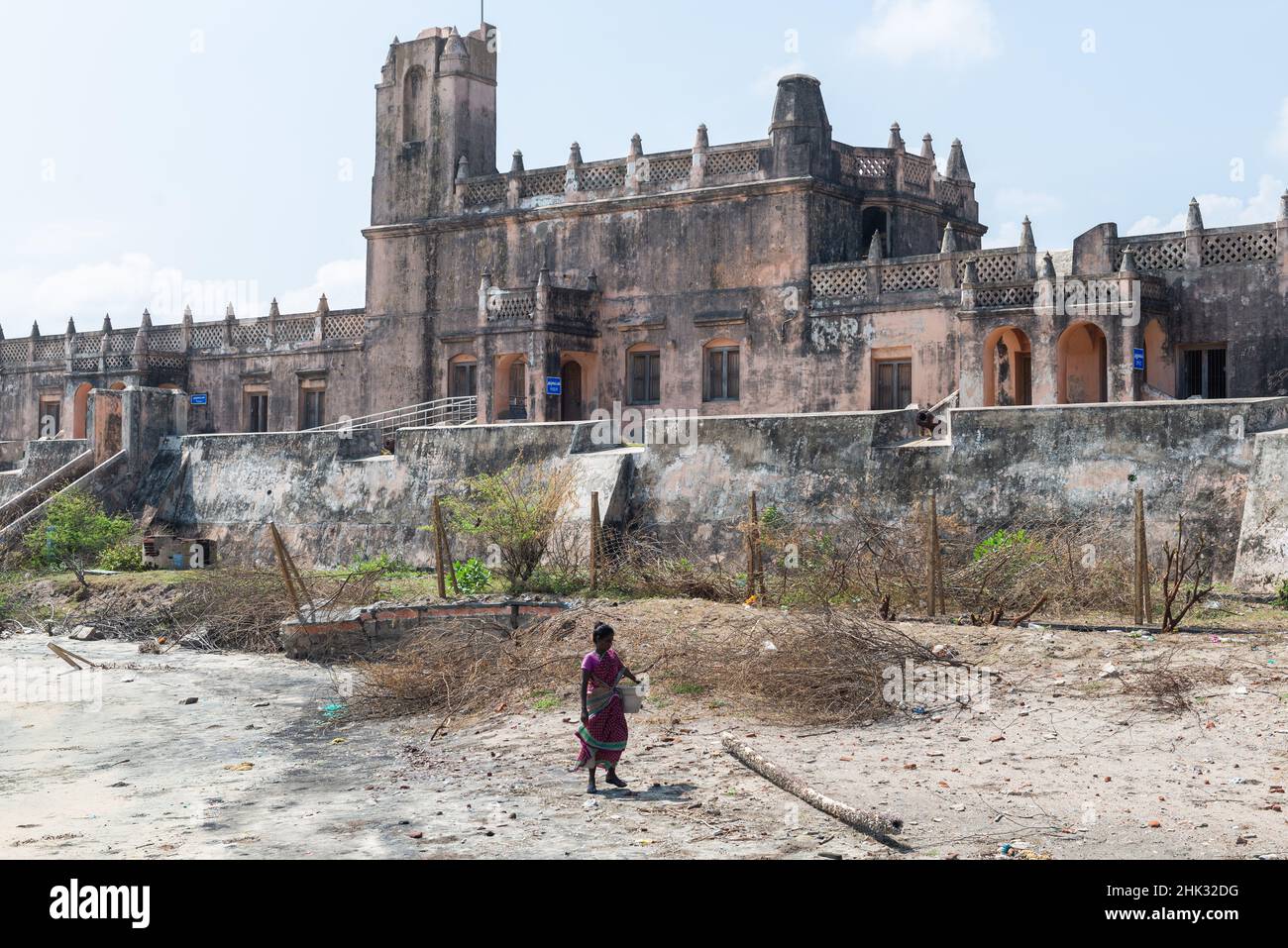 Tranquebar, India - January 2022: Dansborg Fort in the colonial village ...