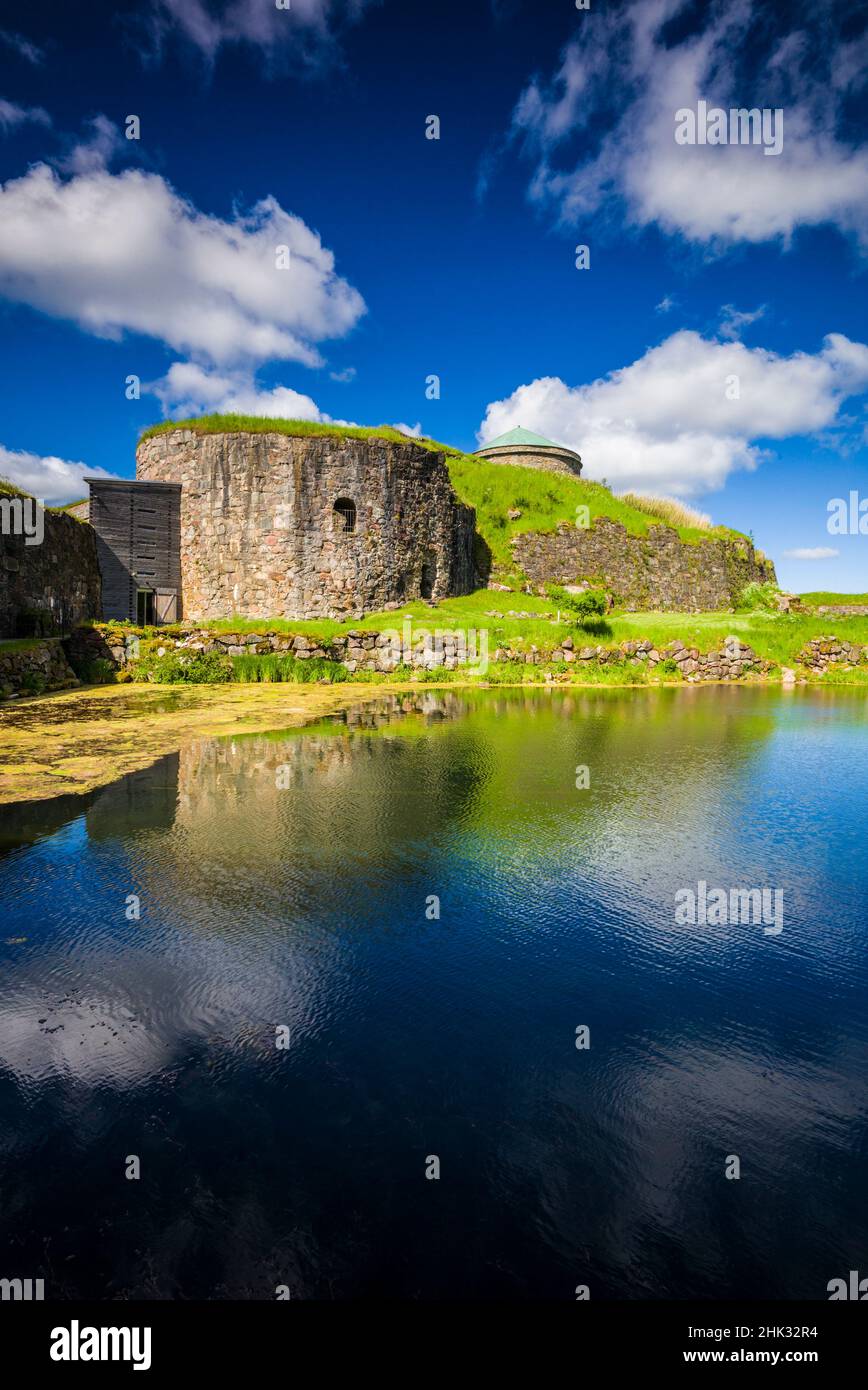 Sweden, Bohuslan, Kungalv, 14th century medieval fortress, Bohus ...