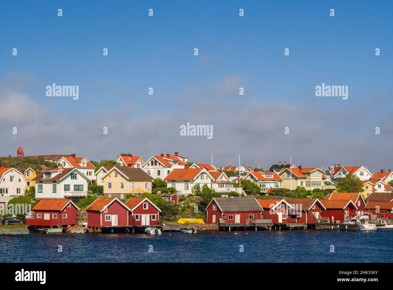 Sweden, Bohuslan, Hovenaset, coastal village view Stock Photo - Alamy