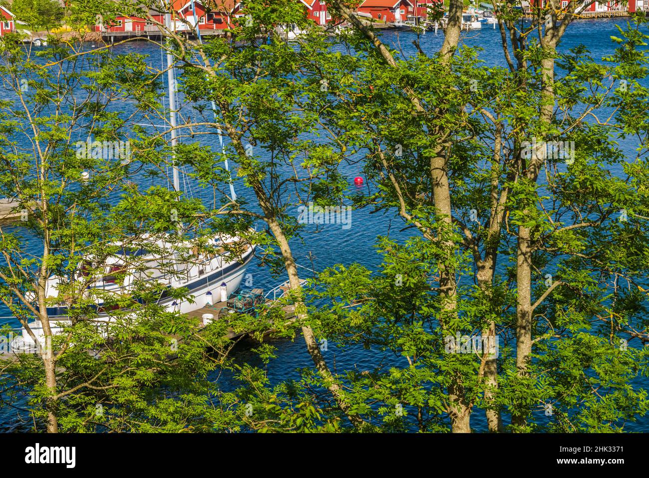 Sweden, Bohuslan, Hovenaset, yacht harbor Stock Photo - Alamy