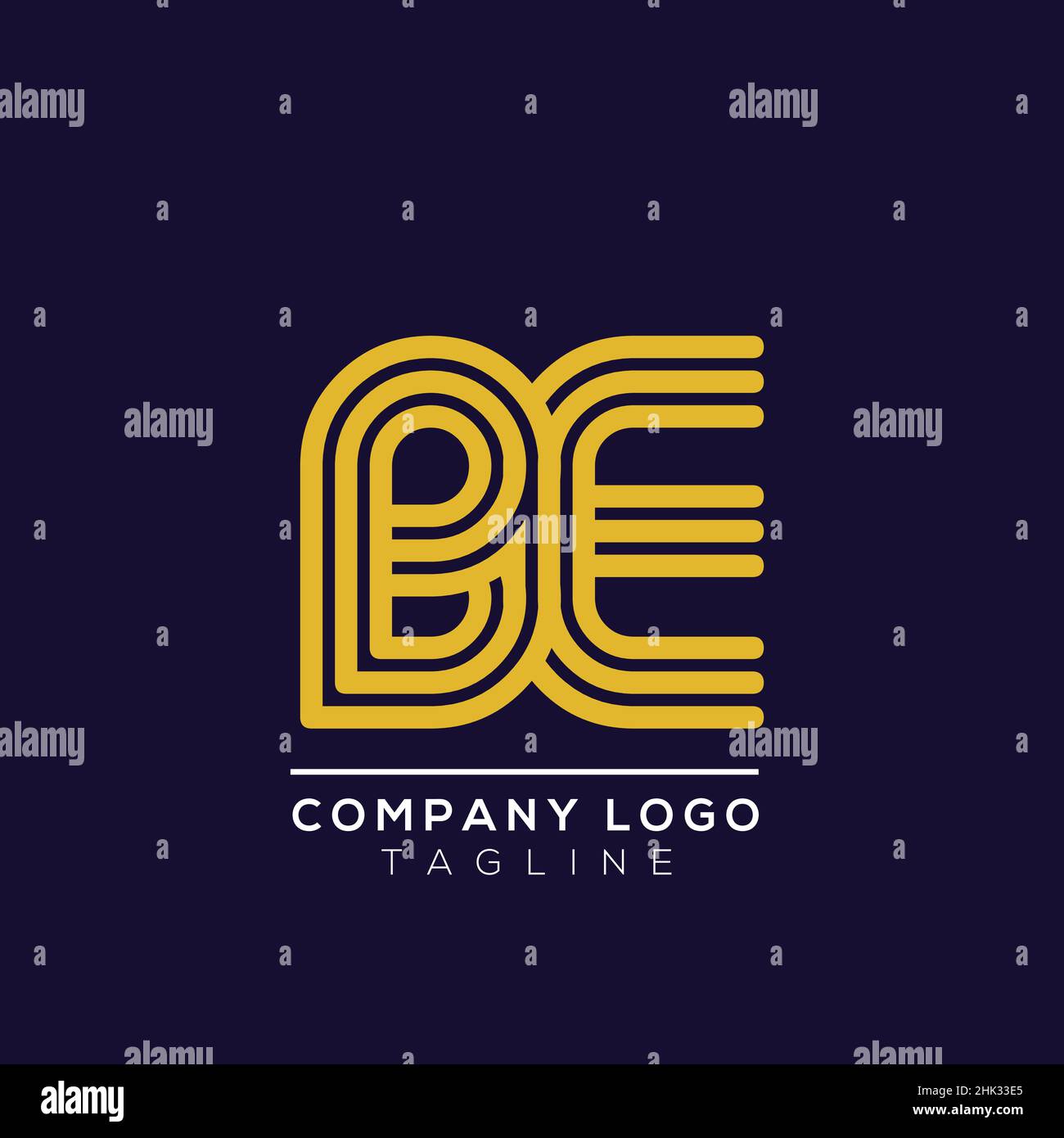 Letter BE alphabet Logo sign symbol. Modern vector logo design for the ...