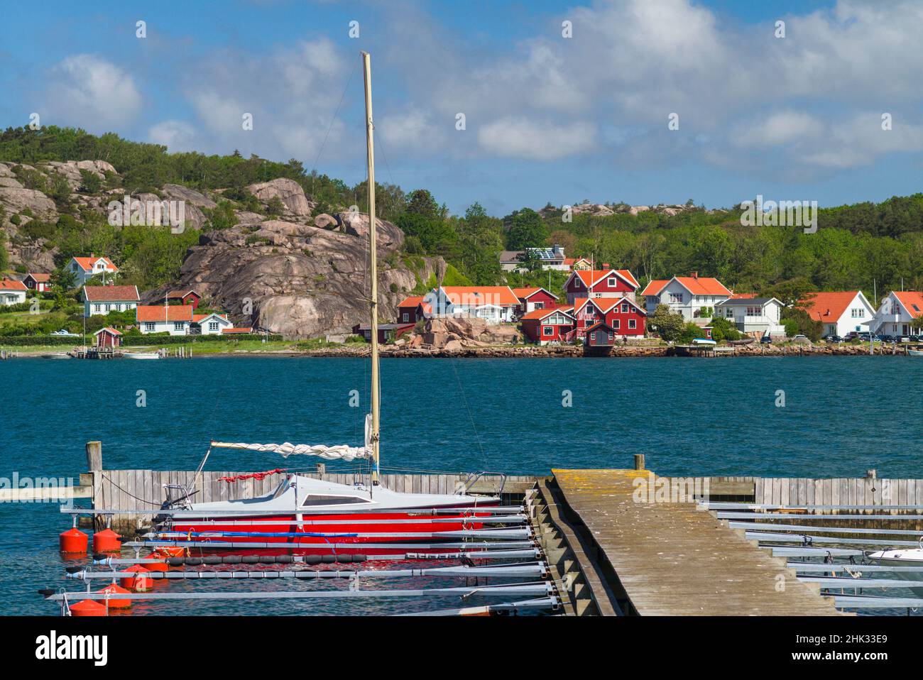 Sweden, Bohuslan, Bovallstrand, coastal village view Stock Photo - Alamy