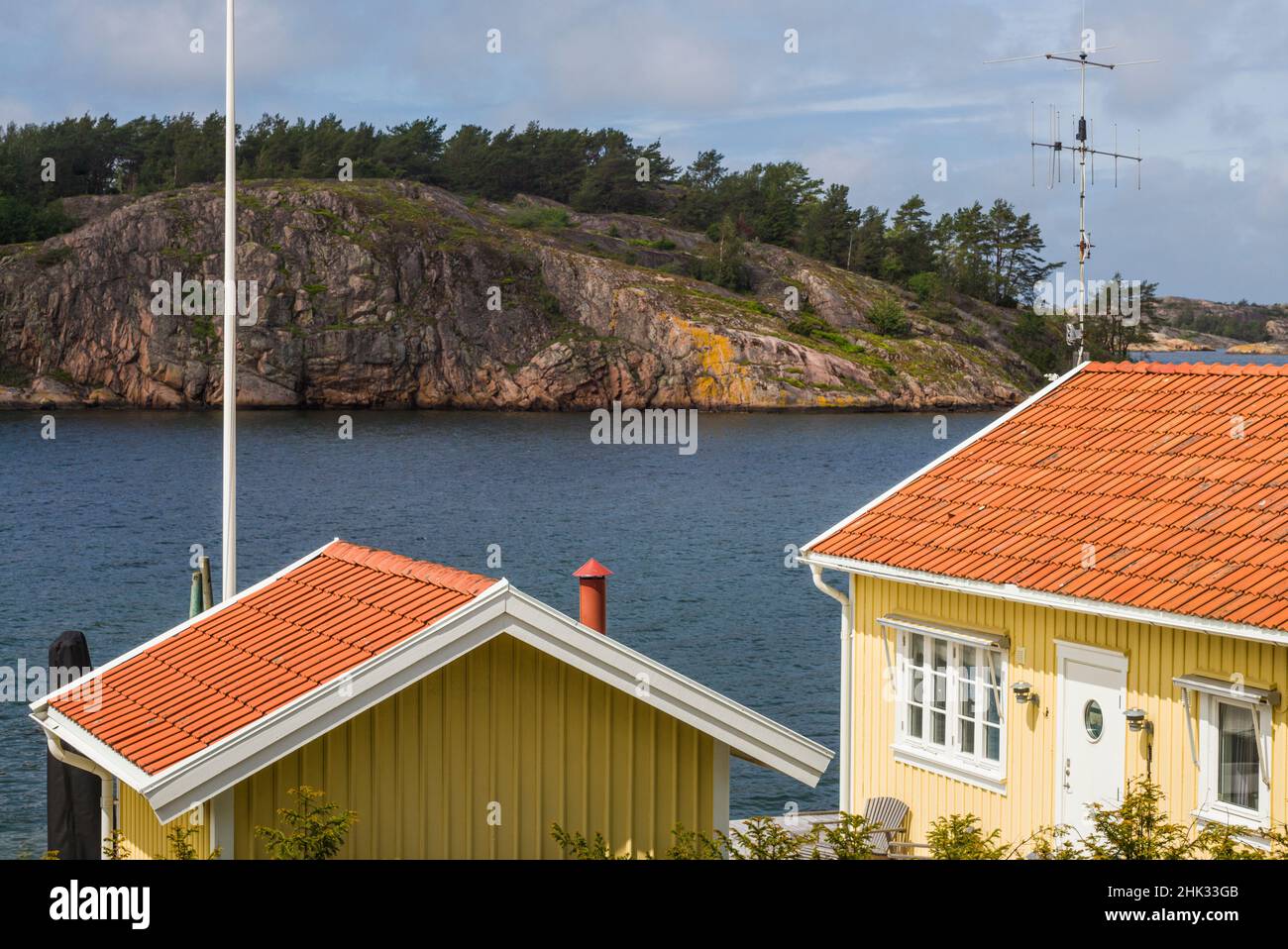 Sweden, Bohuslan, Fjallbacka, village house detail Stock Photo - Alamy