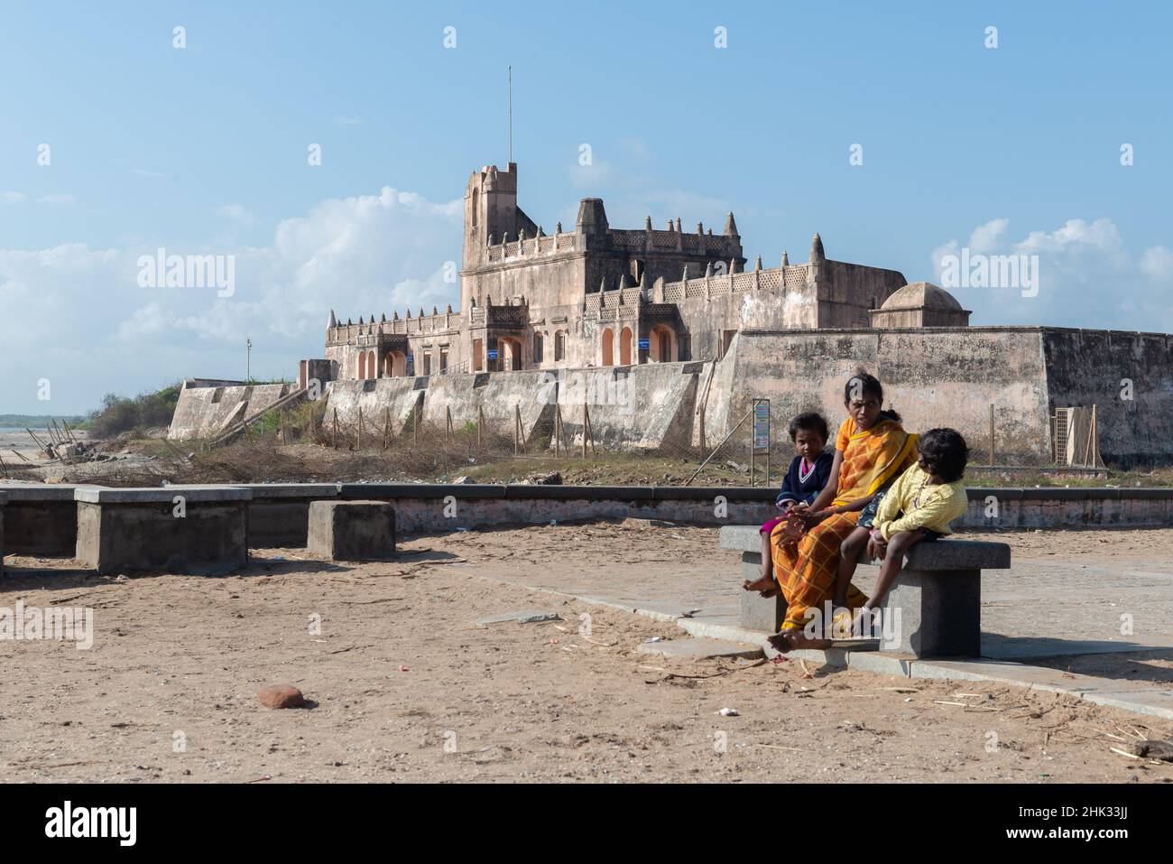 Tranquebar, India - January 2022: Dansborg Fort in the colonial village ...