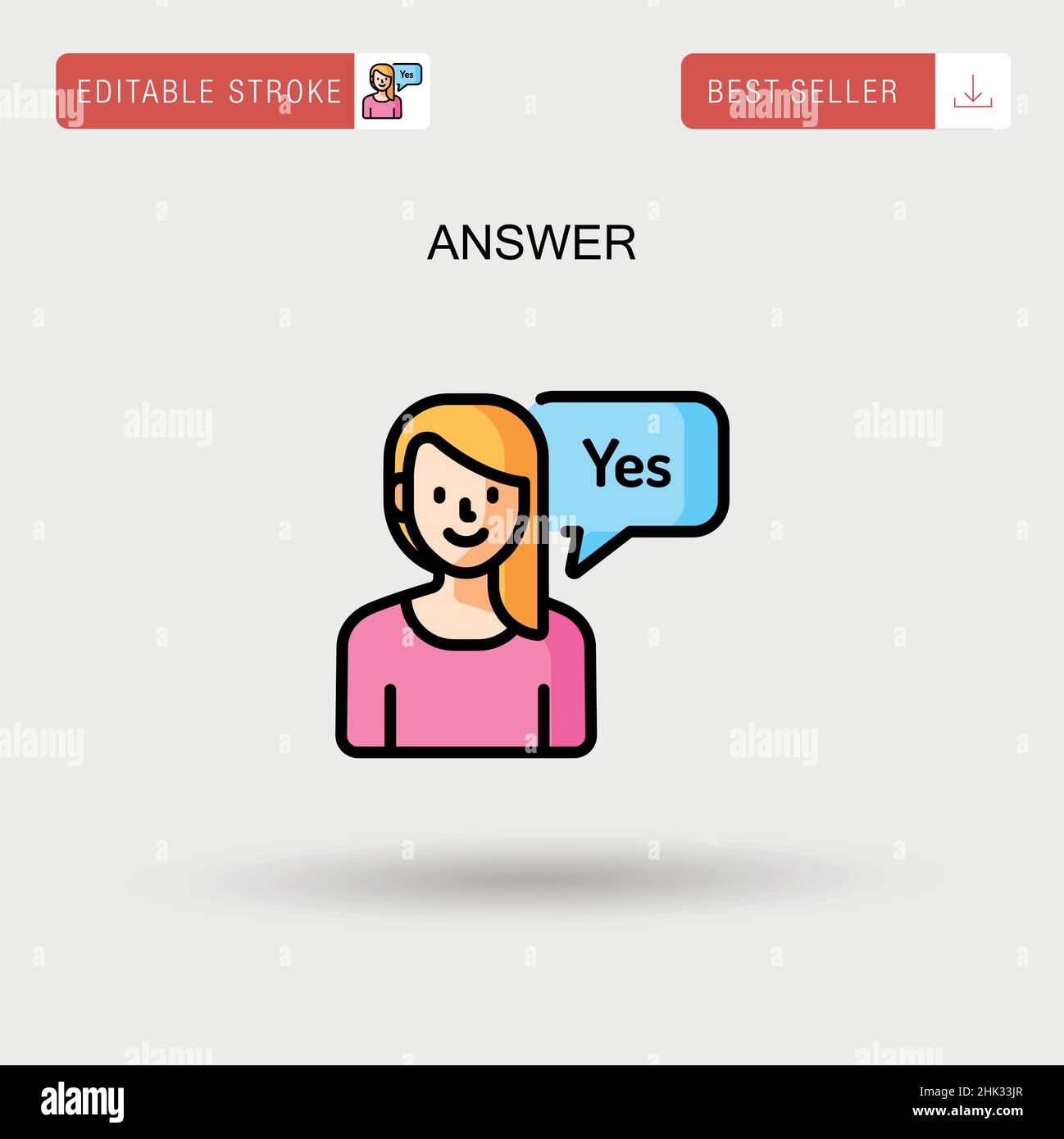 Answer mark Stock Vector Images - Alamy