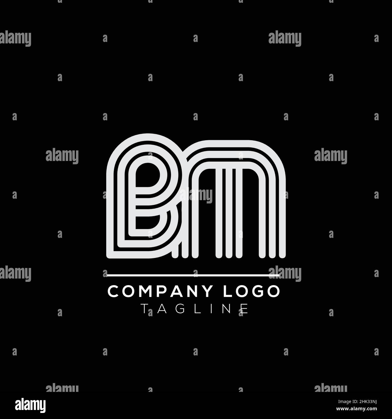Letter BM alphabet Logo sign symbol. Modern vector logo design for the ...