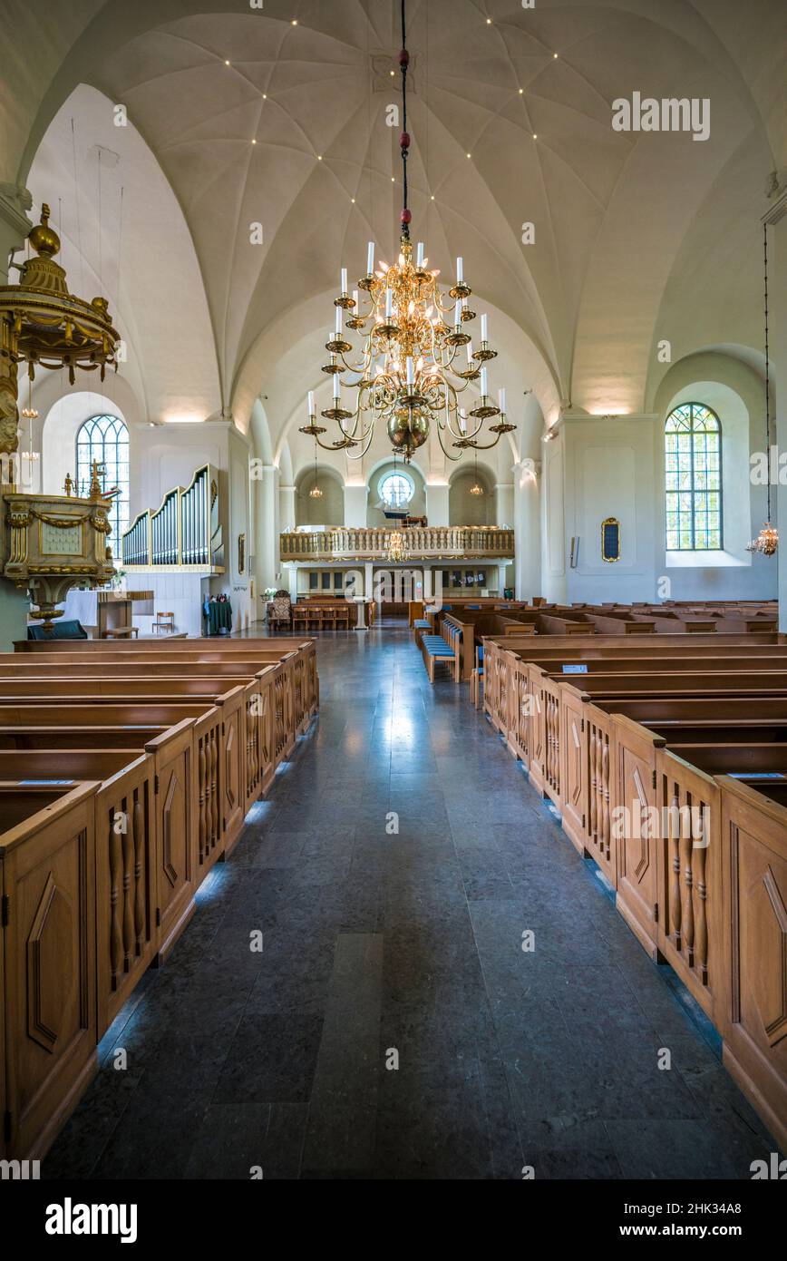 Sweden, Varmland, Karlstad, Domkyrkan cathedral, interior (Editorial ...
