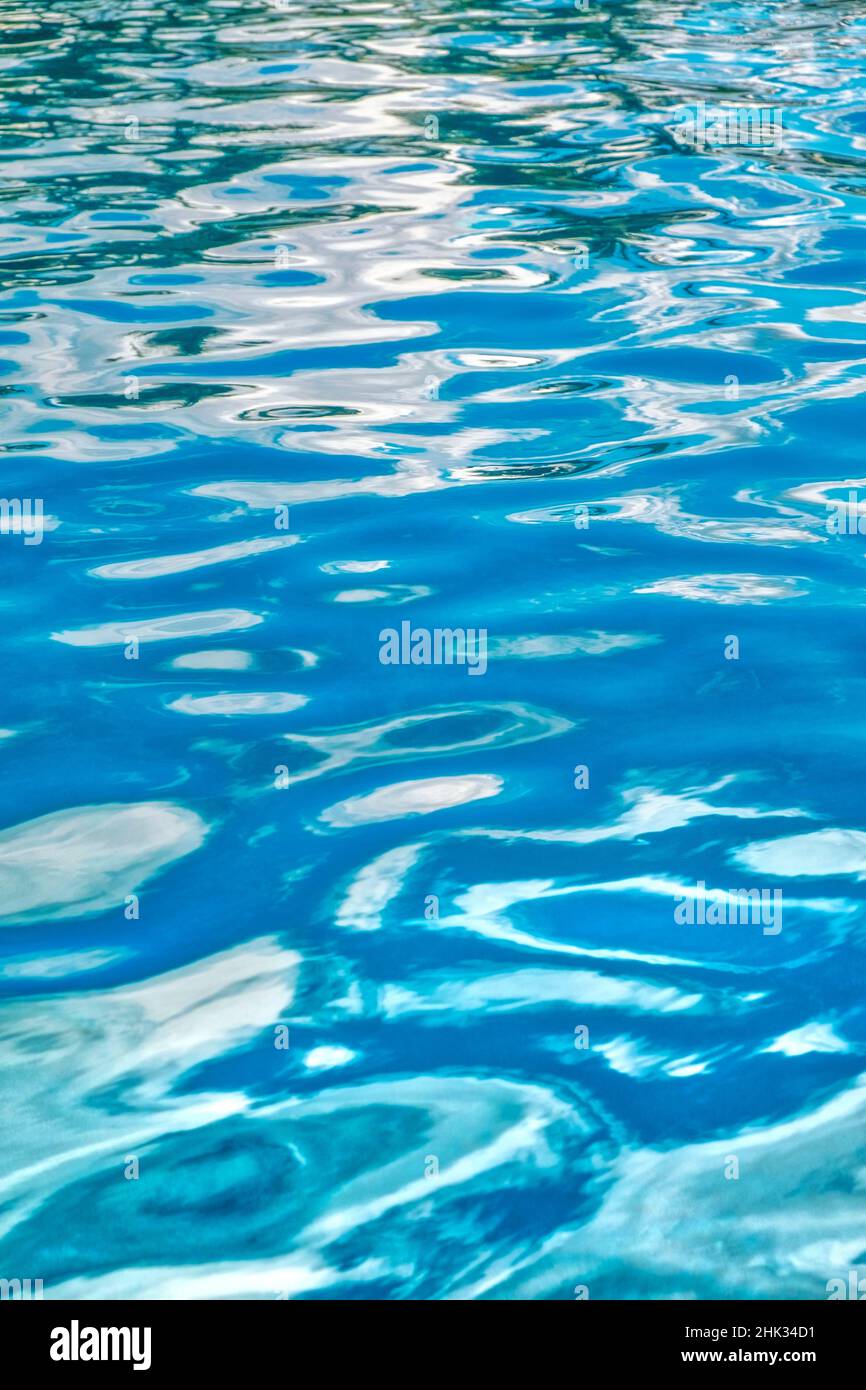 Abstract reflection on water ripples Stock Photo - Alamy
