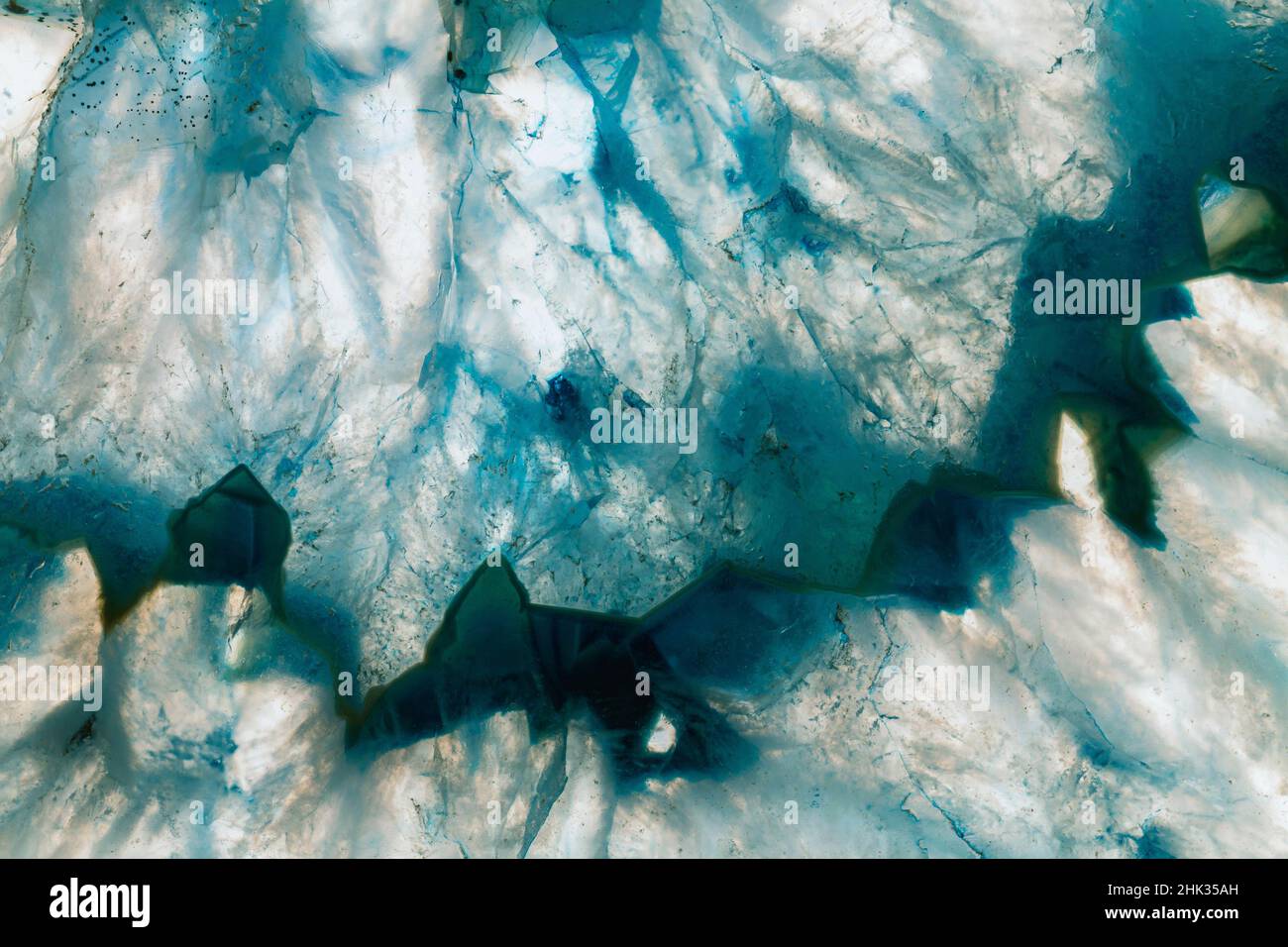 Sliced rock crystals Stock Photo - Alamy