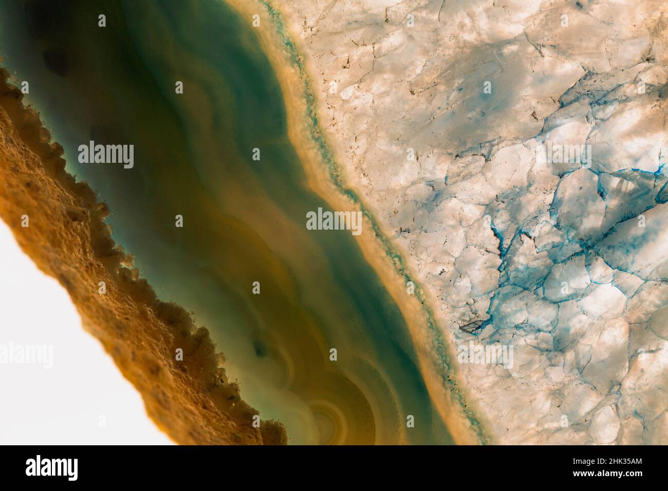 Sliced rock crystals Stock Photo - Alamy