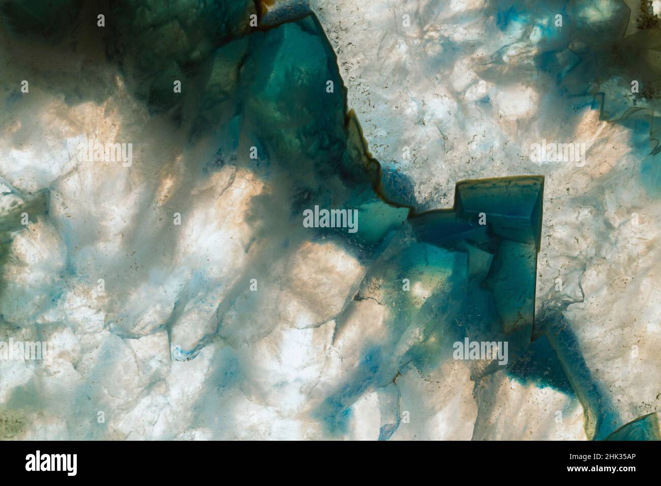 Sliced rock crystals Stock Photo - Alamy