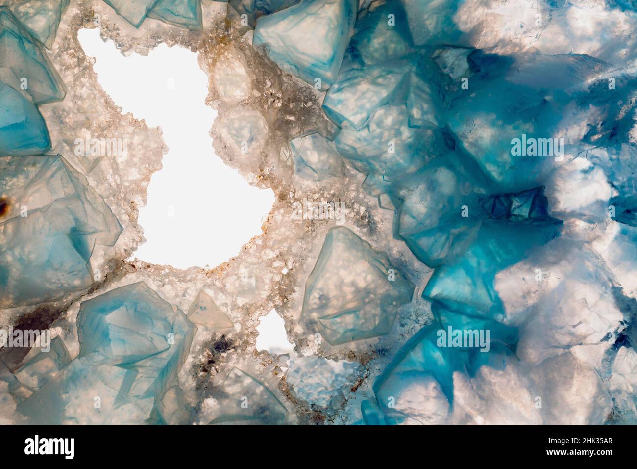 Sliced rock crystals Stock Photo - Alamy