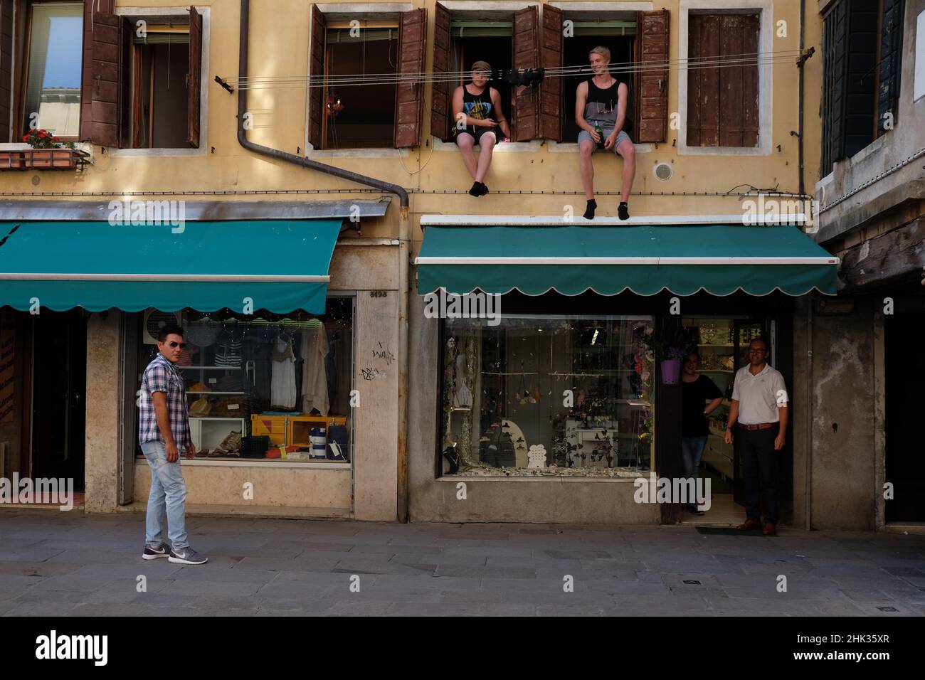 Life in Venice Stock Photo - Alamy