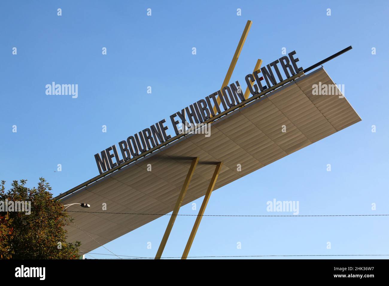 Entrance sign from Melbourne Convention and Exhibition Centre ...