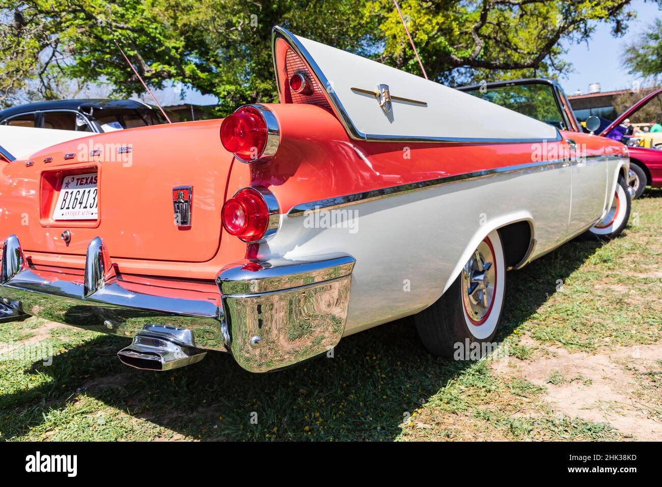 Marble Falls, Texas, USA. Tail fins on a vintage Dodge Coronet ...
