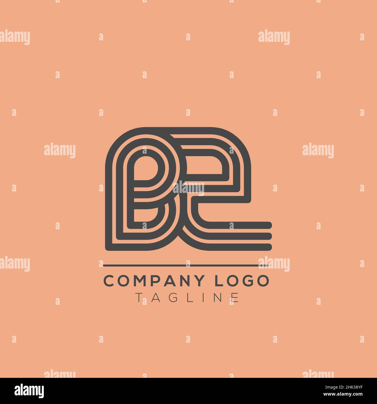 Letter BZ alphabet Logo sign symbol. Modern vector logo design for the ...