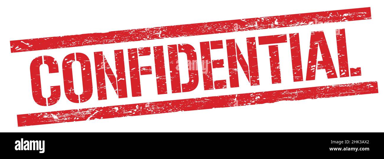 Confidential text on rectangle hi-res stock photography and images - Alamy