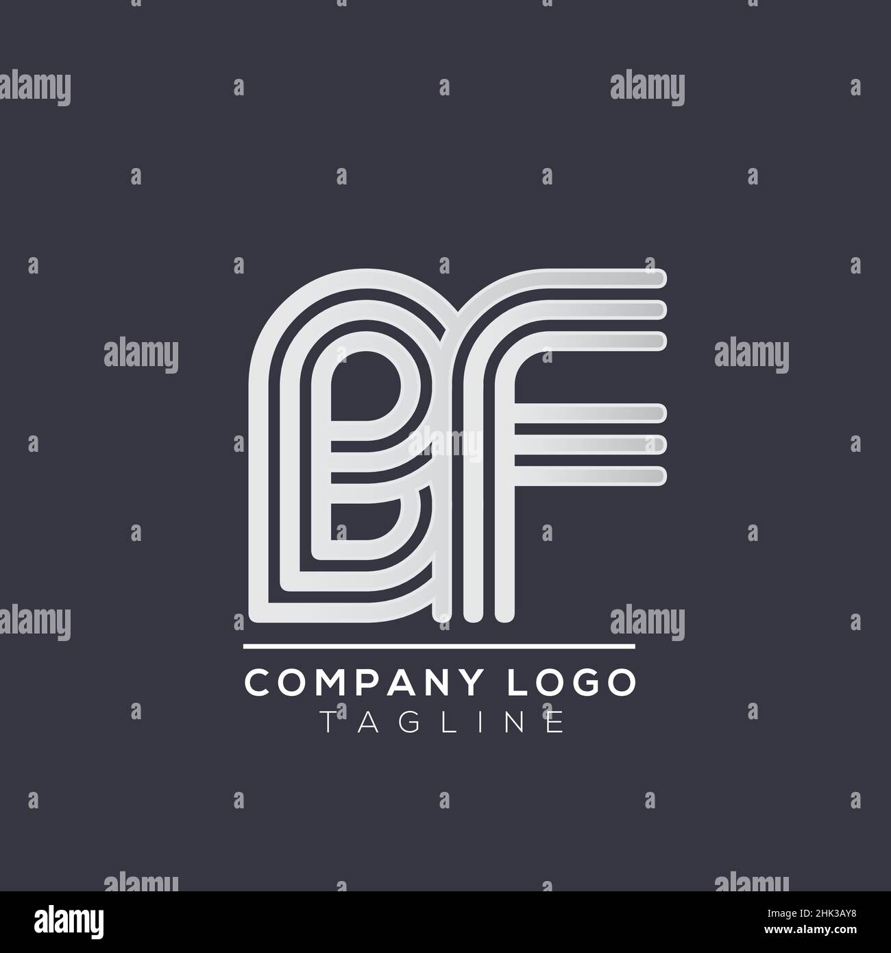 Letter BF alphabet Logo sign symbol. Modern vector logo design for the ...