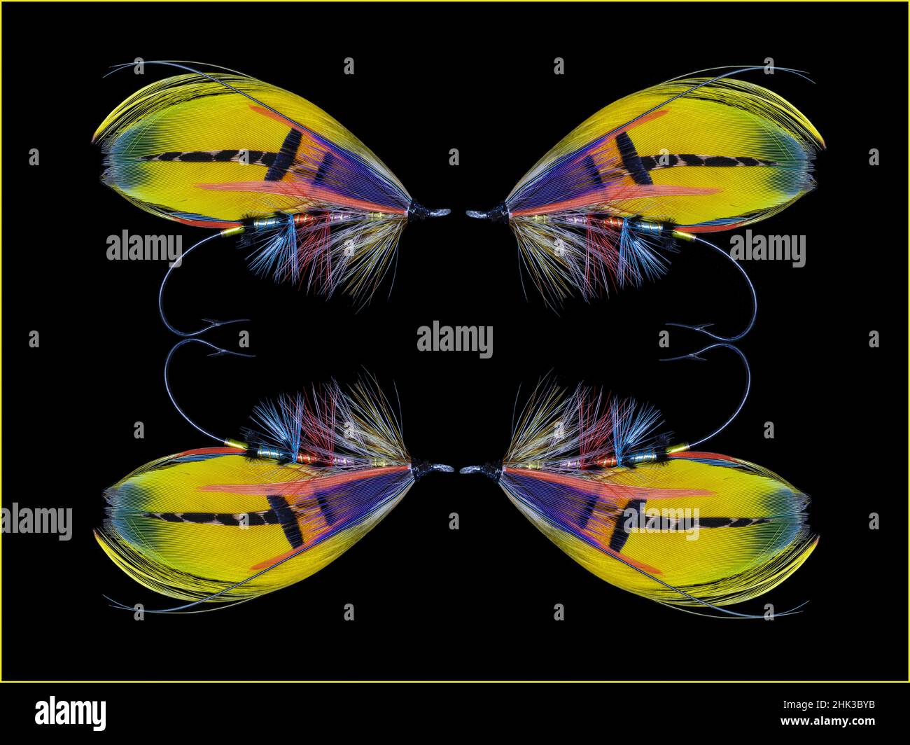 Atlantic Salmon Fly designs 'Shannon' Stock Photo - Alamy