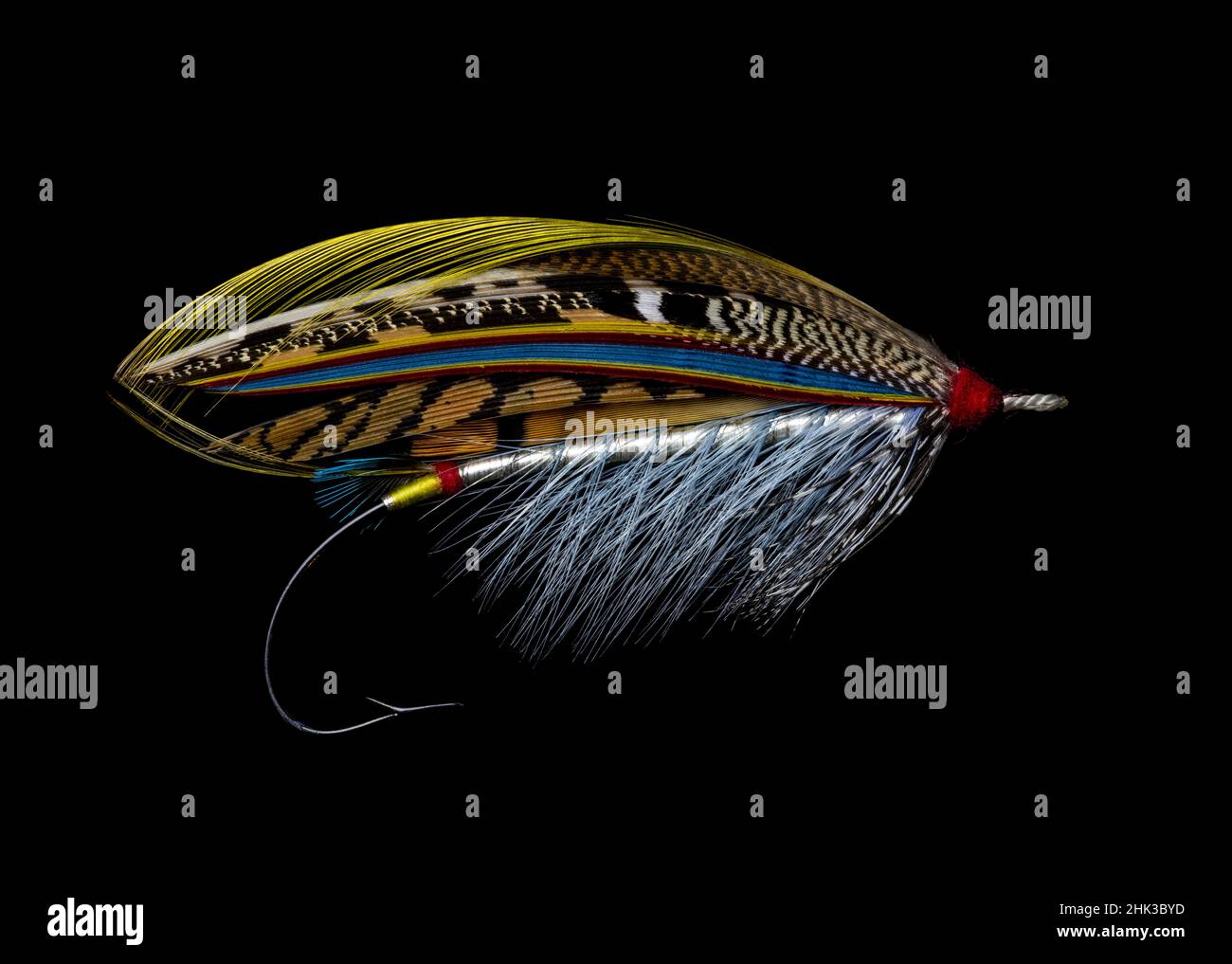 Atlantic Salmon Fly designs 'Silver Doctor' Stock Photo - Alamy