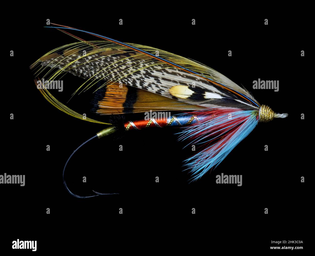 Atlantic Salmon Fly designs Stock Photo - Alamy