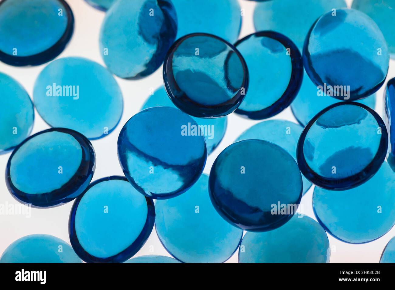Glass Pebbles with light Stock Photo - Alamy