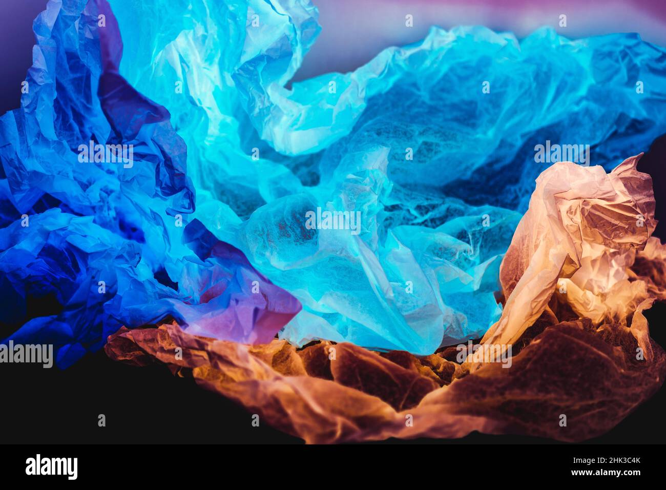 Colorful Tissue Paper and Light Stock Photo - Alamy