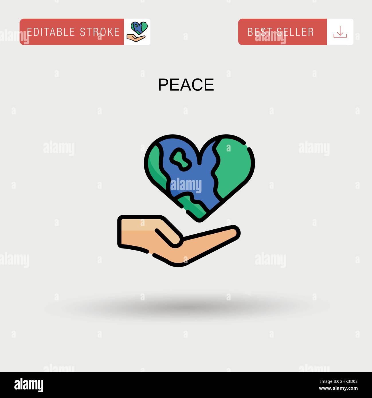Peace Simple vector icon Stock Vector Image & Art - Alamy