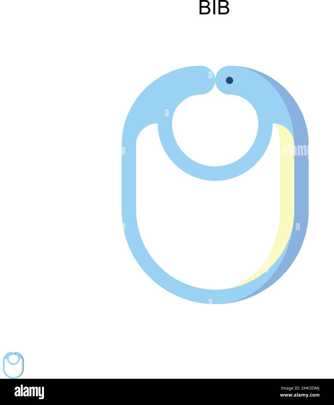 Bib Simple vector icon. Illustration symbol design template for web ...