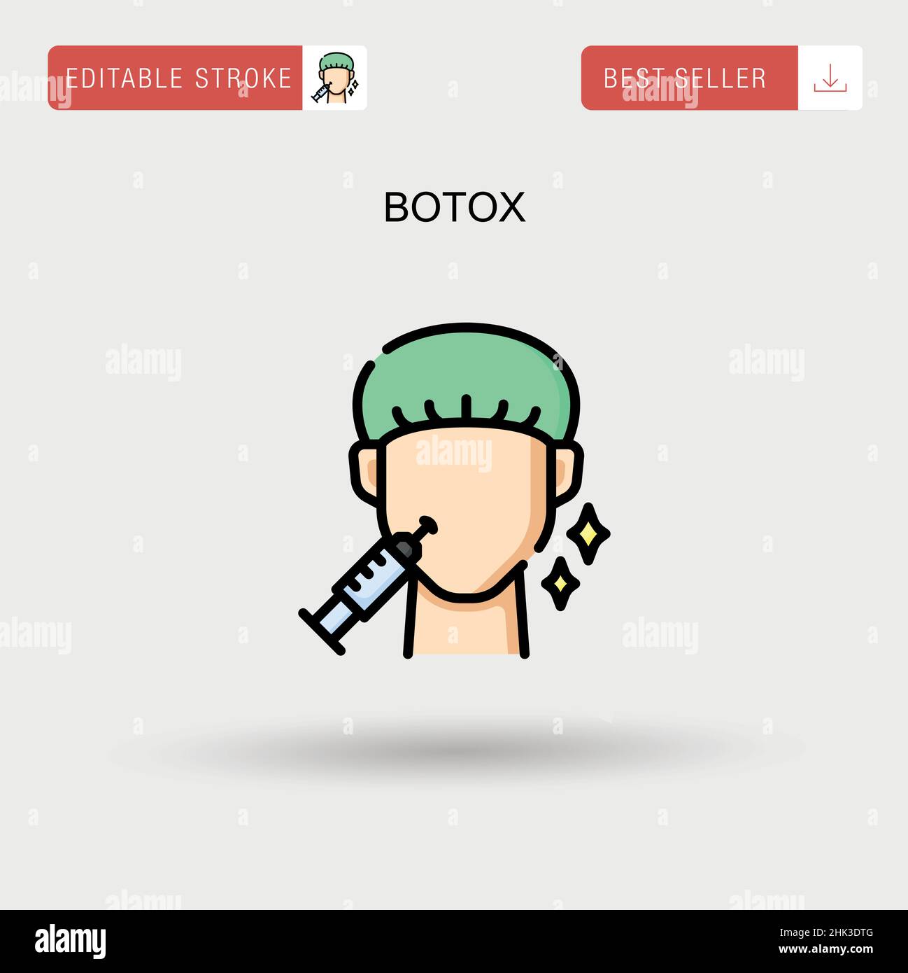 Botox Simple vector icon Stock Vector Image & Art - Alamy