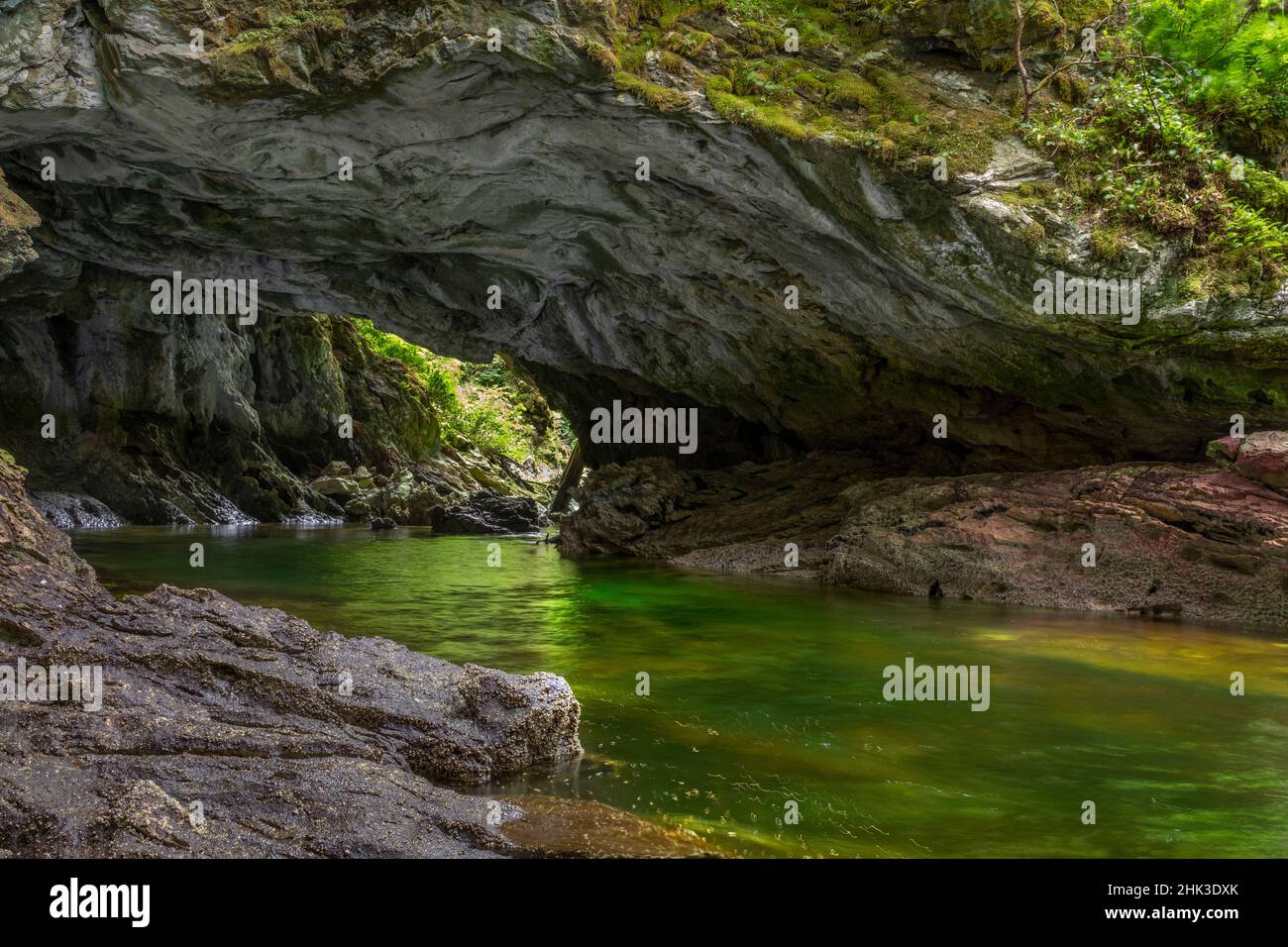 Alaska, Chichagof Island, Basket Bay. Scenic of Basket Creek. Credit as ...