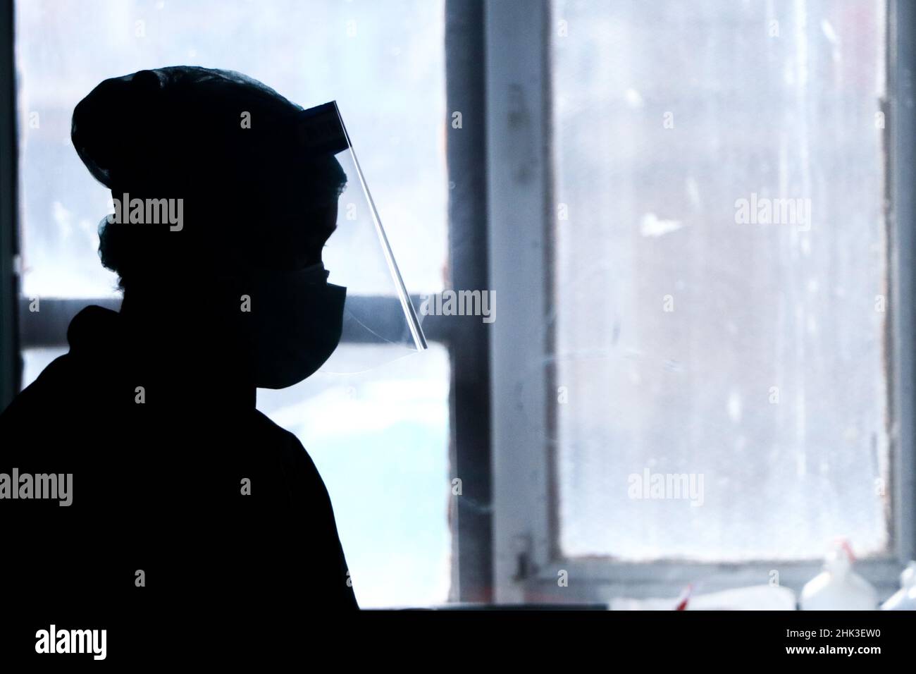 February 2, 2022, Kathmandu, 03-Bagmati, Nepal: Nurse working at Teku ...