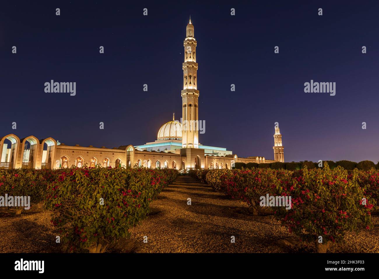 View grand mosque night muscat hi-res stock photography and images - Alamy
