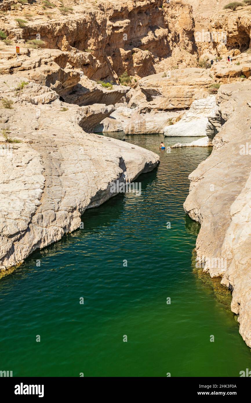 Middle East, Arabian Peninsula, Oman, Al Batinah South. The swimming ...