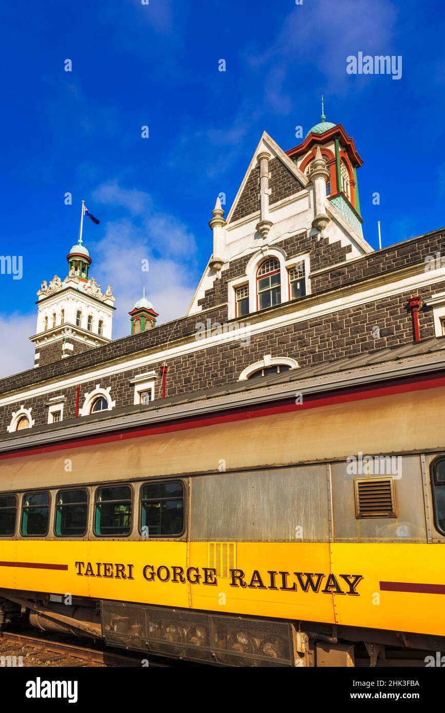 The Taieri Gorge Railway at the Dunedin Railway Station, Dunedin, South ...