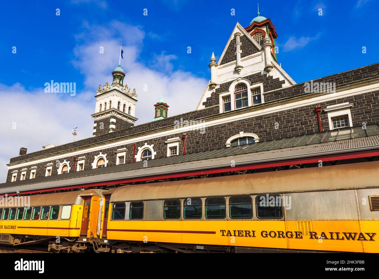 The Taieri Gorge Railway at the Dunedin Railway Station, Dunedin, South ...