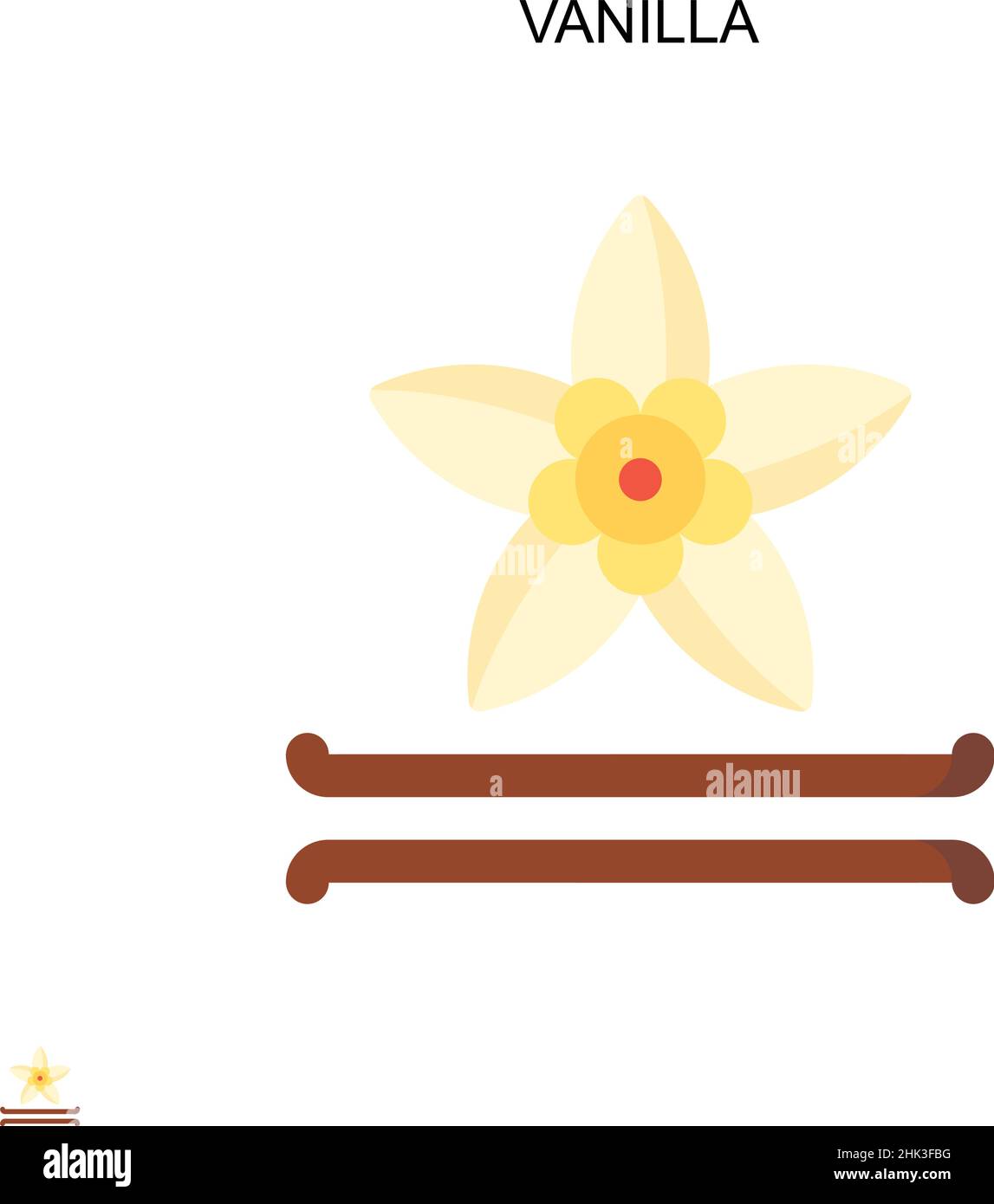 Vanilla flower vector hi-res stock photography and images - Alamy