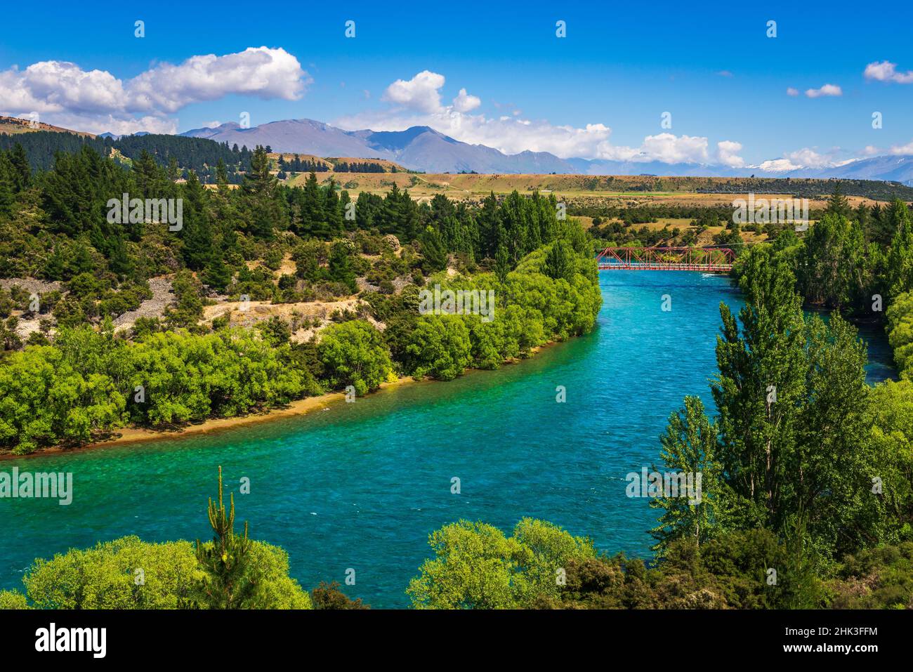 The Clutha River, Central Otago, South Island, New Zealand Stock Photo ...