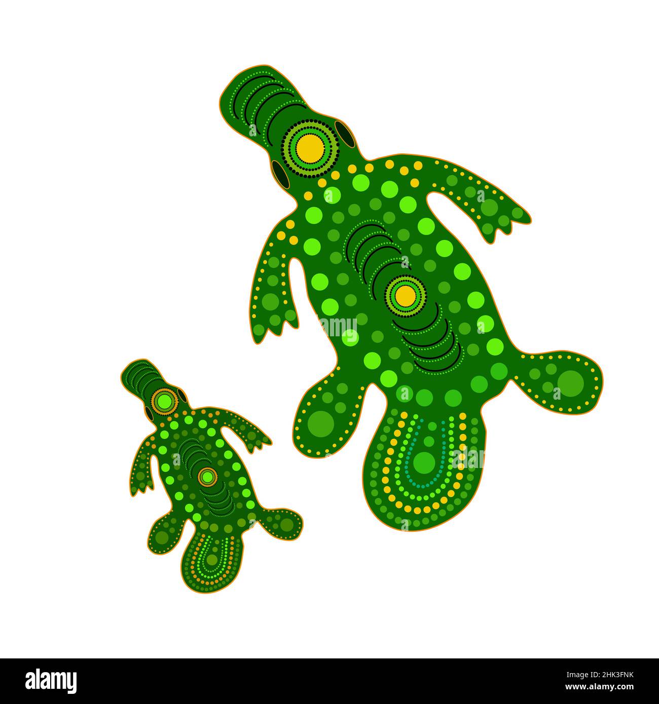 Platypus isolated on white background. Australia aboriginal duck bill ...