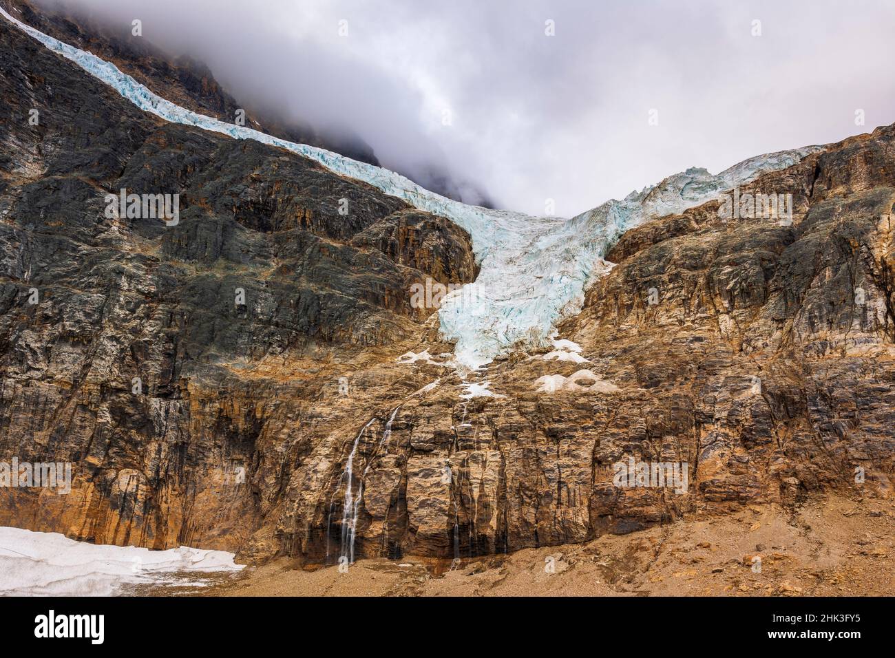 The Angel Glacier, Mount Edith Cavell, Jasper National Park, Alberta ...