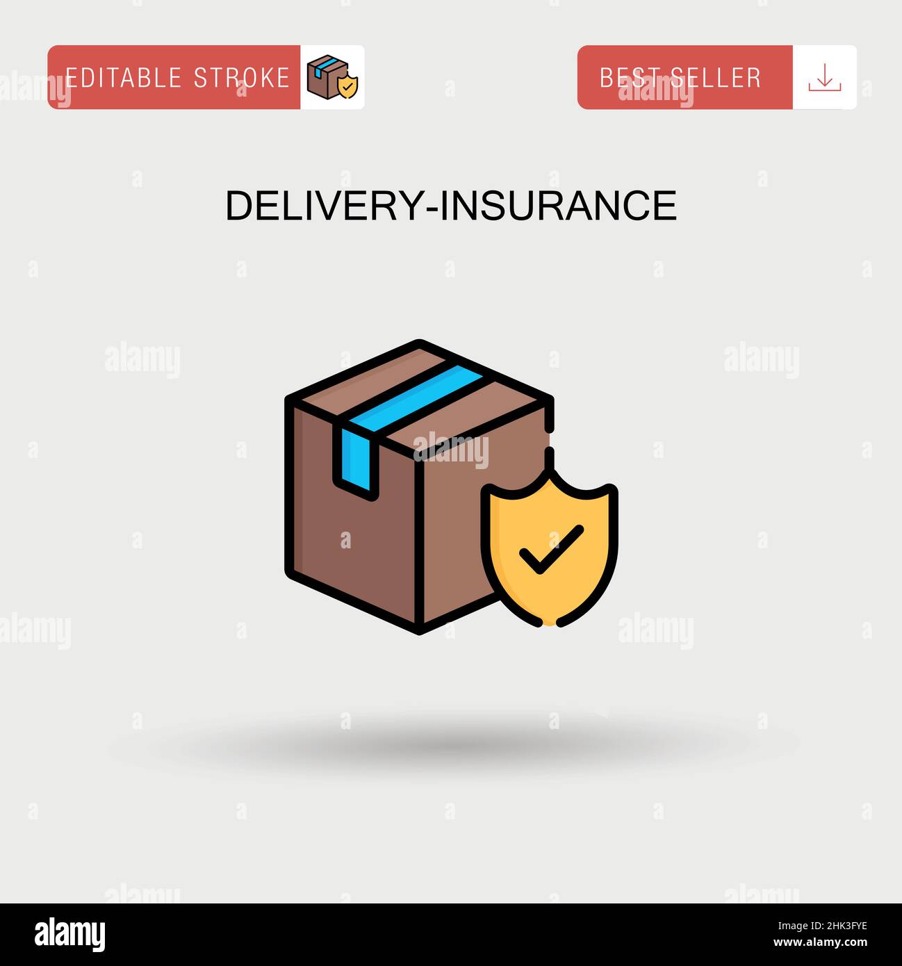 Delivery insurance symbol Stock Vector Images - Alamy