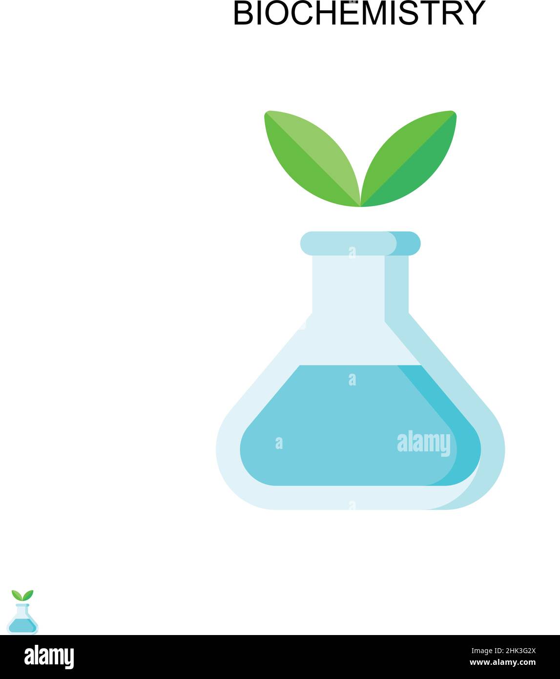 Biochemistry Simple vector icon. Illustration symbol design template ...