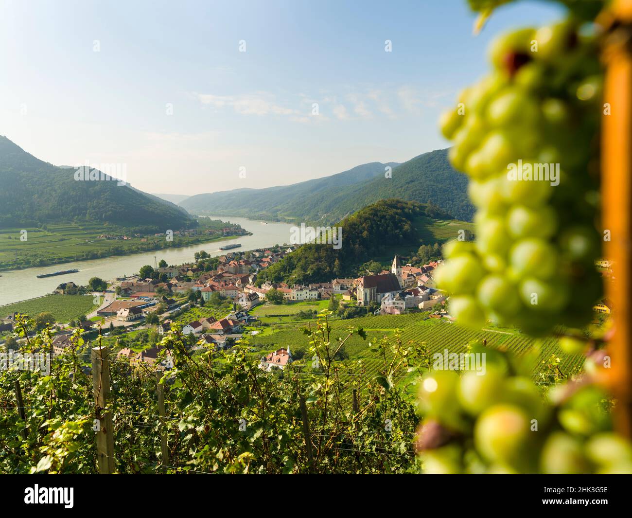 Historic village Spitz located in wine-growing area, UNESCO World ...
