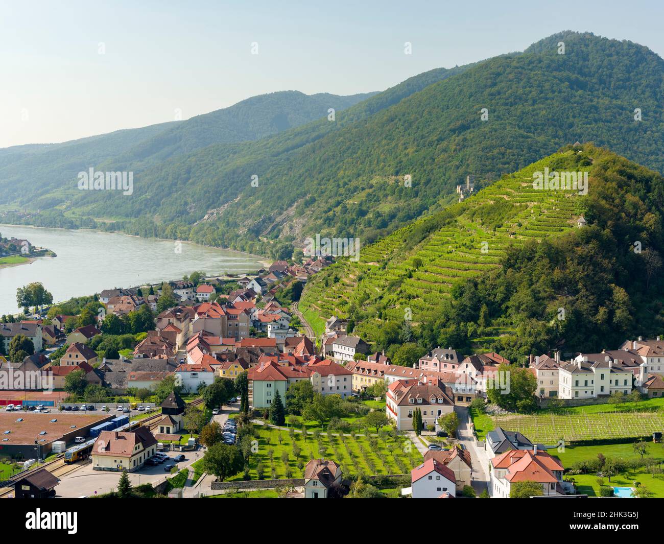 Historic village Spitz located in wine-growing area, UNESCO World ...