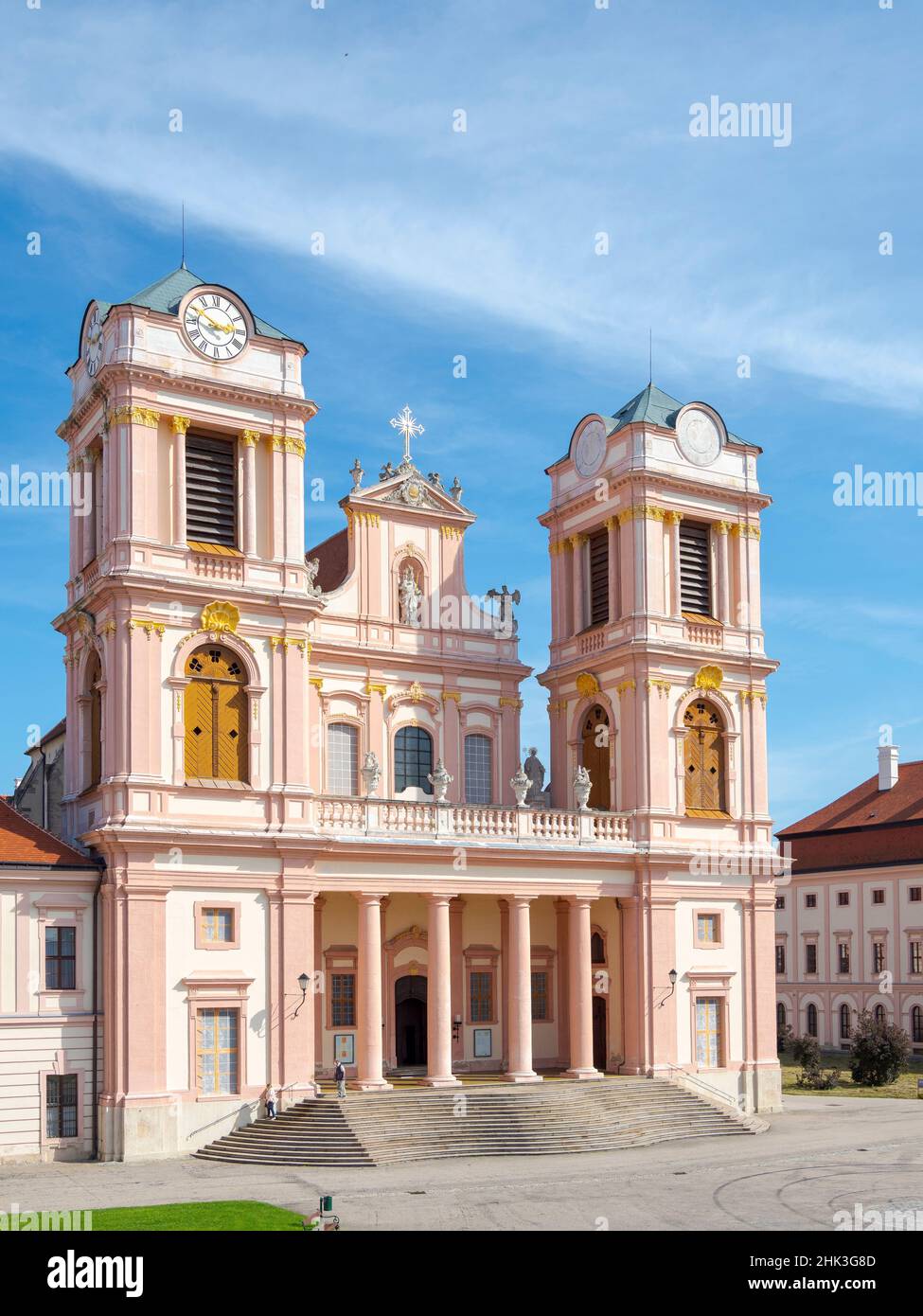 The collegiate church. Gottweig Abbey, a UNESCO World Heritage Site ...