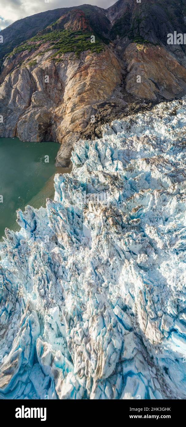 USA, Alaska, Tracy Arm-Fords Terror Wilderness, Panoramic aerial view ...