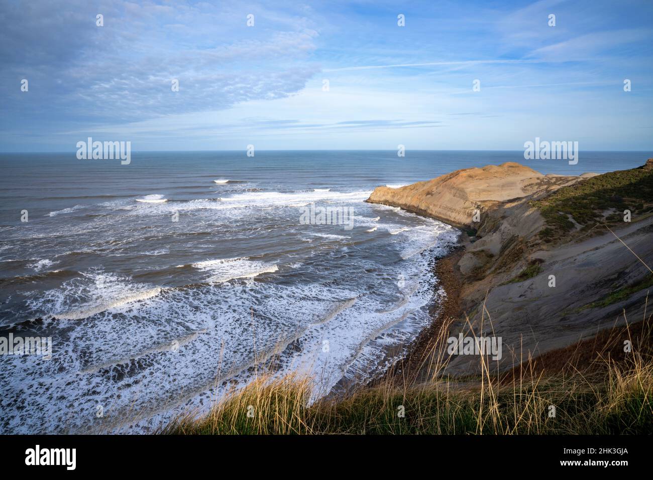 Sea Views from Kettleness Village Cliffs in North Yorkshire Stock Photo ...